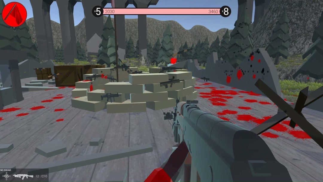 战地模拟器,只见武器不见拿武器的人,难道是幽灵大作战?