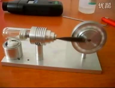 近距离拍摄,排气式,自制斯特林发动机模型