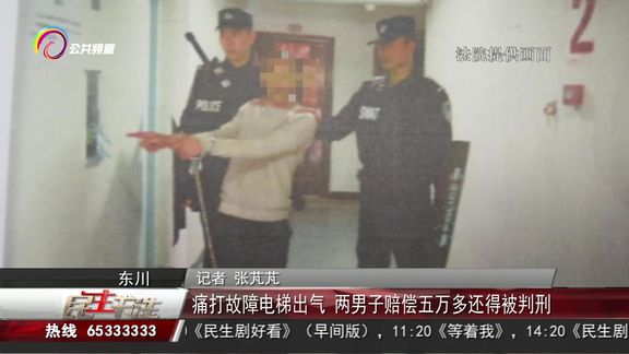痛打故障电梯出气,两男子赔偿五万多还得被判刑!