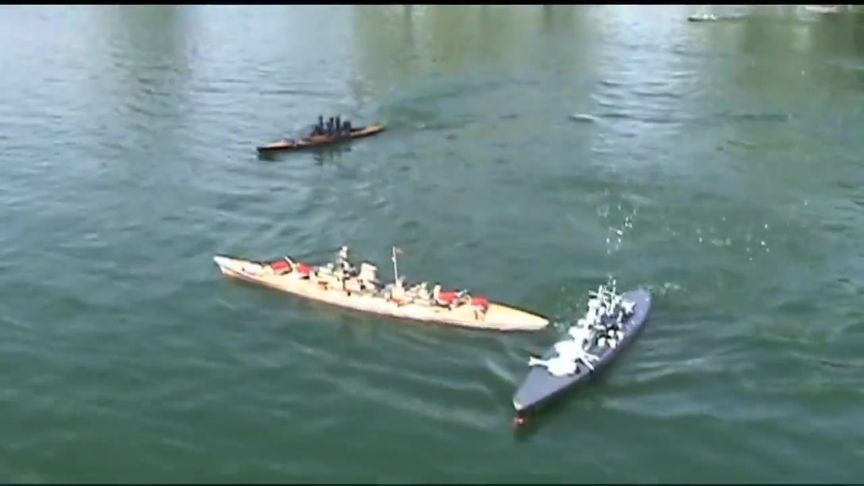 [模型]遥控战舰互殴:围歼俾斯麦