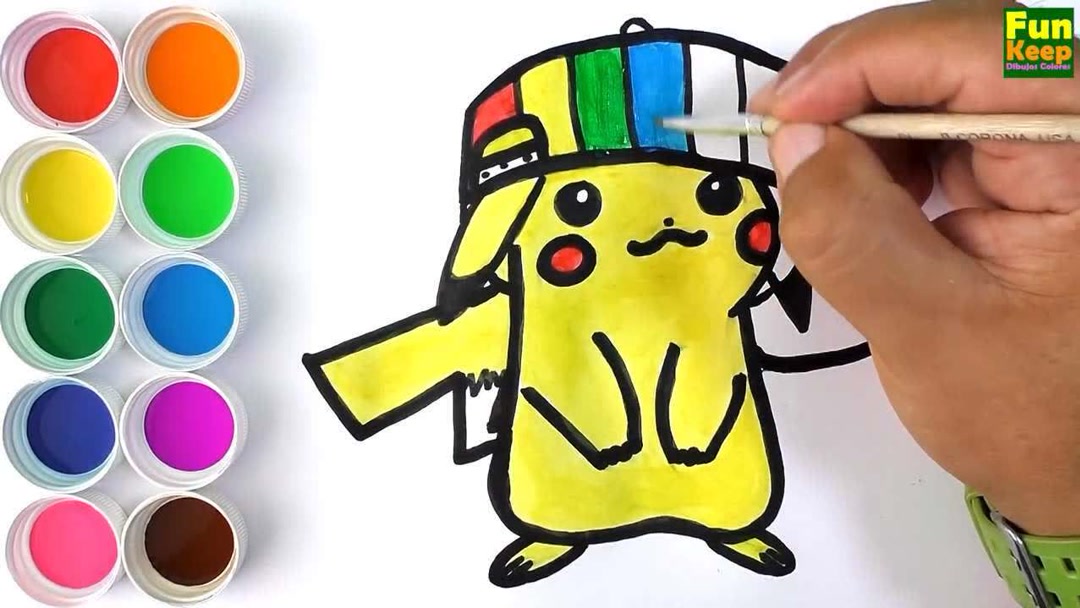 皮卡丘手绘图案