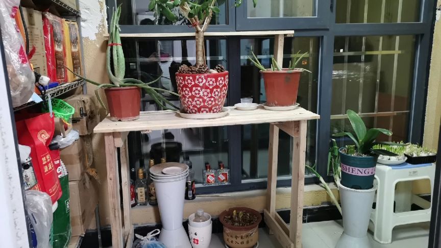 简易制作木架花架