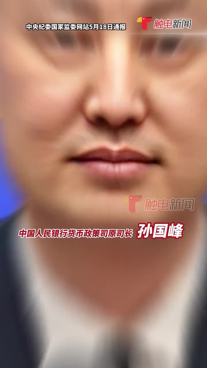 中央纪委国家监委网站5月18日通报:中国人民银行货币政策司原司长孙.