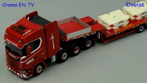 【工程机械比例模型】斯堪尼亚车头加NooteBoom拖板比例模型开箱