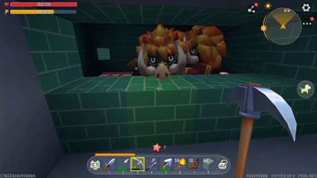 迷你世界生存:卡卡在野人面前,偷走了地牢里的宝贝