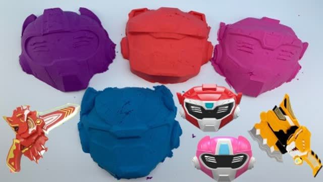 太空沙制作迷你特工队面具召唤变形蛋和武器