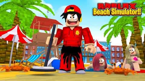 Roblox乐高小游戏-小格解说 Roblox沙滩模拟器