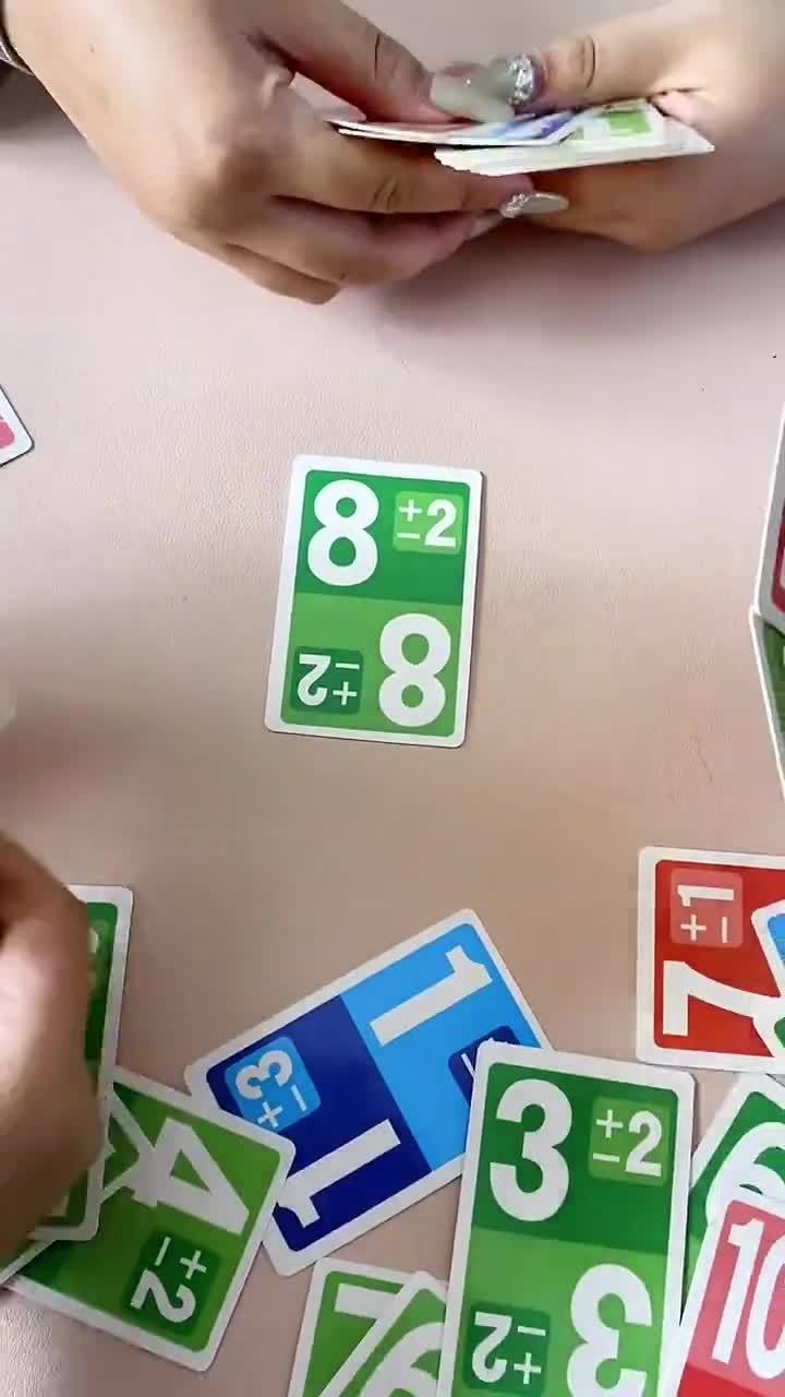 儿子加减法总算不对,他爸就用这卡片陪他玩,还真管用,现算的可溜了92