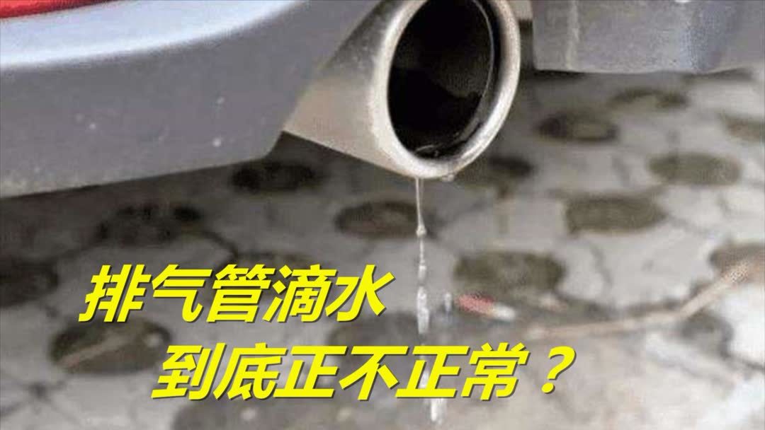 排气管“滴水”到底正不正常?一次给你讲透,修车再不怕套路被坑