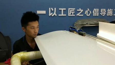 顶好汽车凹陷修复免喷漆凹坑复原全过程-记英菲尼迪铝质车门受损施工