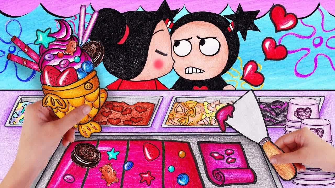 趣味定格动画:冰淇淋小摊开业啦,你喜欢哪种口味的冰淇淋呢?