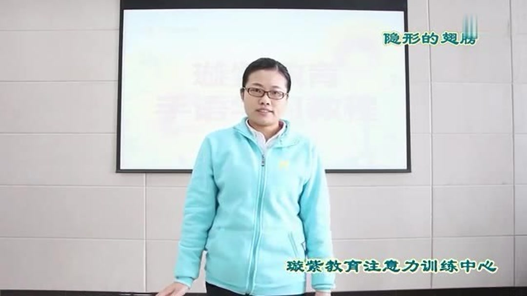 璇紫教育手语教学视频:隐形的翅膀