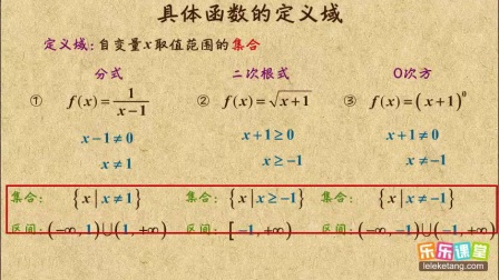 03.具体函数的定义域