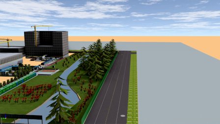 总部城BIM场地漫游