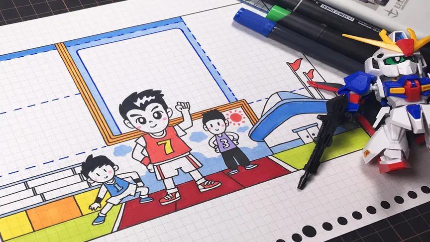 2019年运动会主题手抄报视频教程,你肯定跑的比我快