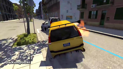 车祸模拟器:汽车是挡不了我的路,就怕有石墩子啊!