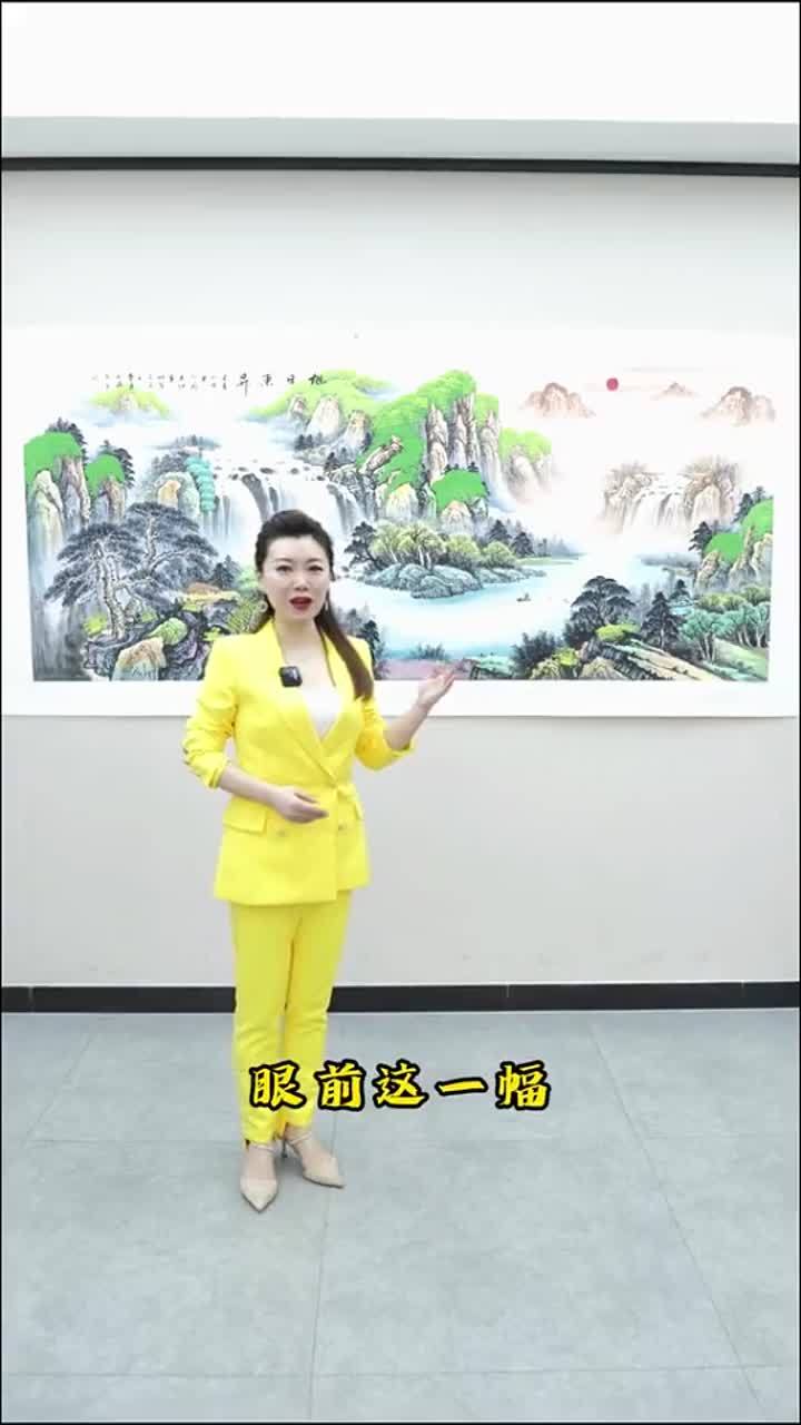 山高水长终有回甘,四方梦想如愿以偿传承文化水墨写意传统文化国画