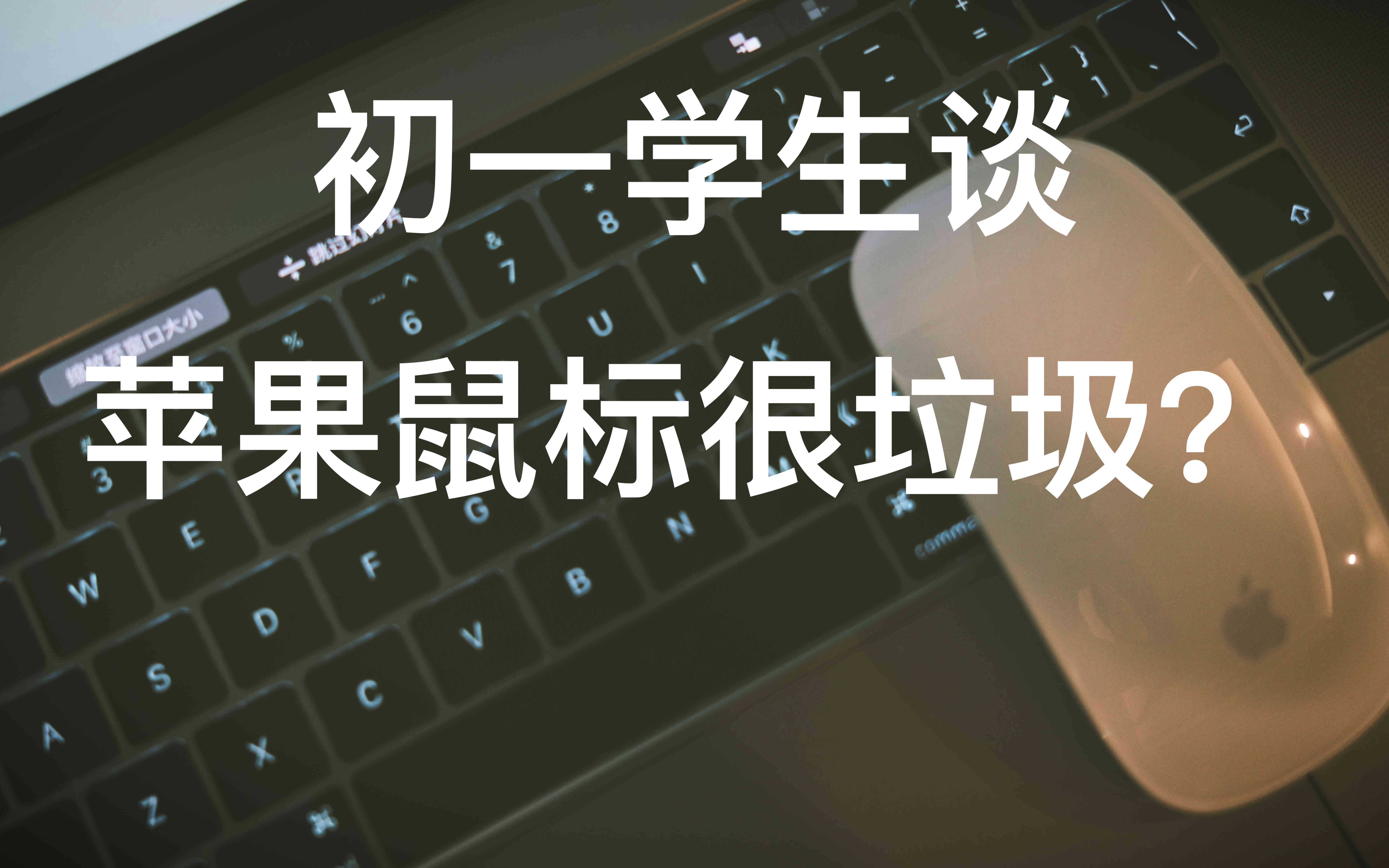初一学生谈苹果鼠标