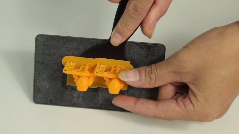 光固化3D打印机的工作状态