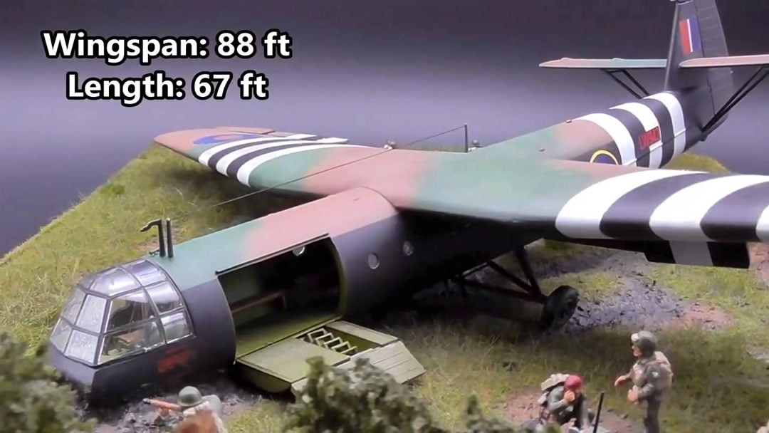二战英国飞机坠毁场景模型