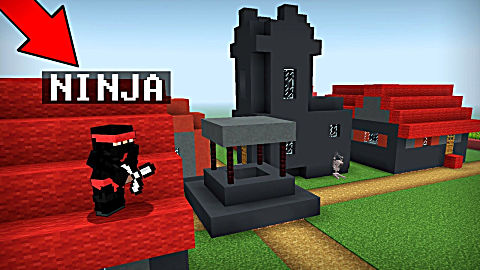 我的世界MC动画:秘密忍者村战斗