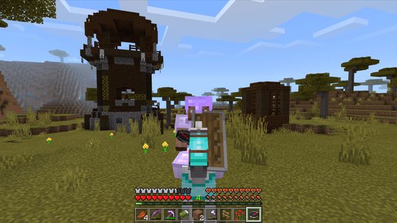 小函我的世界校园建筑43:找到一个坏人的房子