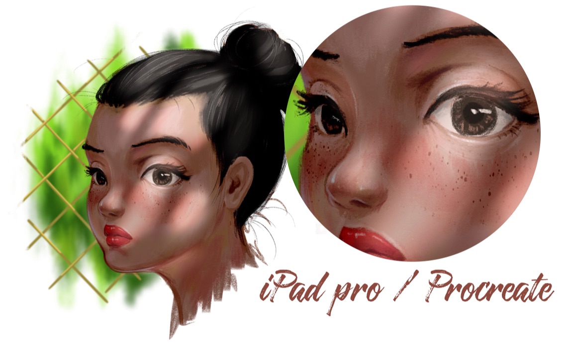 【procreate插画过程】第一次尝试这种手法