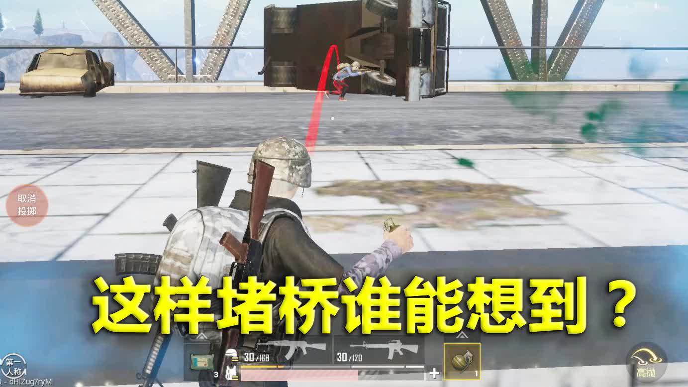 和平精英模仿秀81:堵桥的终极奥义 这样堵桥谁能想到?