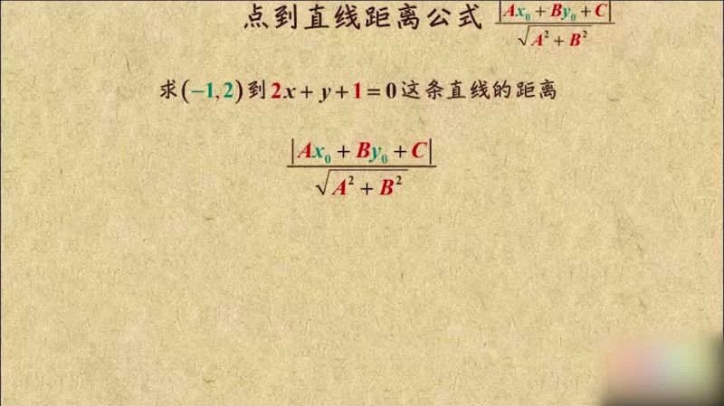 点到线距离公式,点到直线的距离公式变形是是什么呢,了解了吗