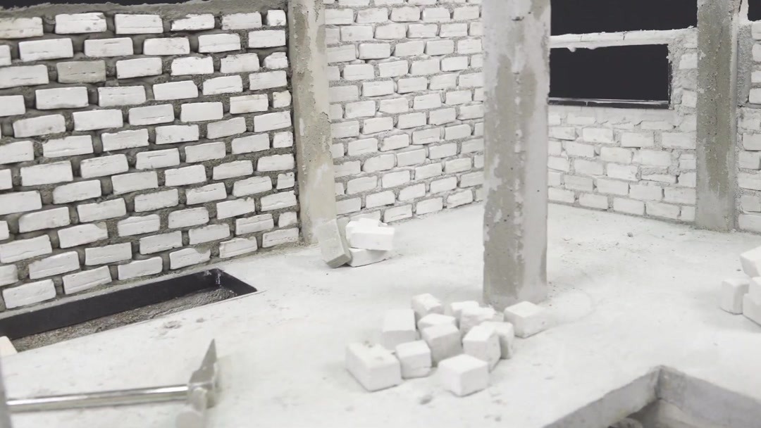 (模型)如何做一所漂亮的房子5——用砖砌成墙的泥瓦匠