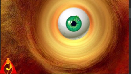 ps玄幻图片合成视频:黑洞旋涡径向模糊旋转眼珠特效合成