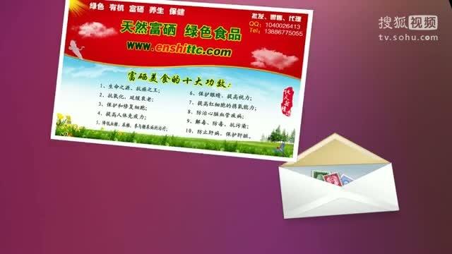 预览 ttc030会声会影X4模板 照片飞进信封