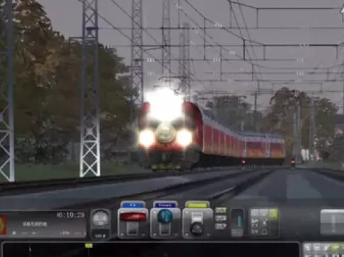 模拟火车电3D雨天