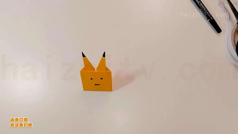 折纸视频教程,如何折皮卡丘,手工折纸大全