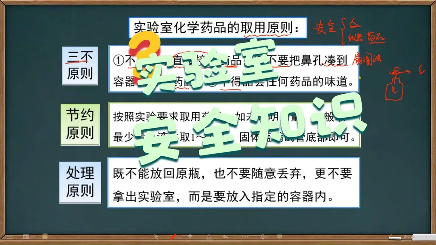 3.化学实验室的安全知识