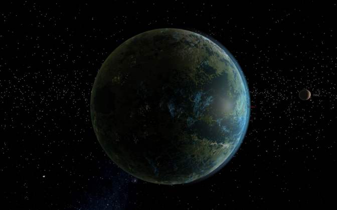活动作品(宇宙沙盘2)自制7颗行星2颗生命行星的恒星系
