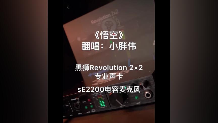 黑狮声卡搭配SE2200麦克风,实录效果#直播设备