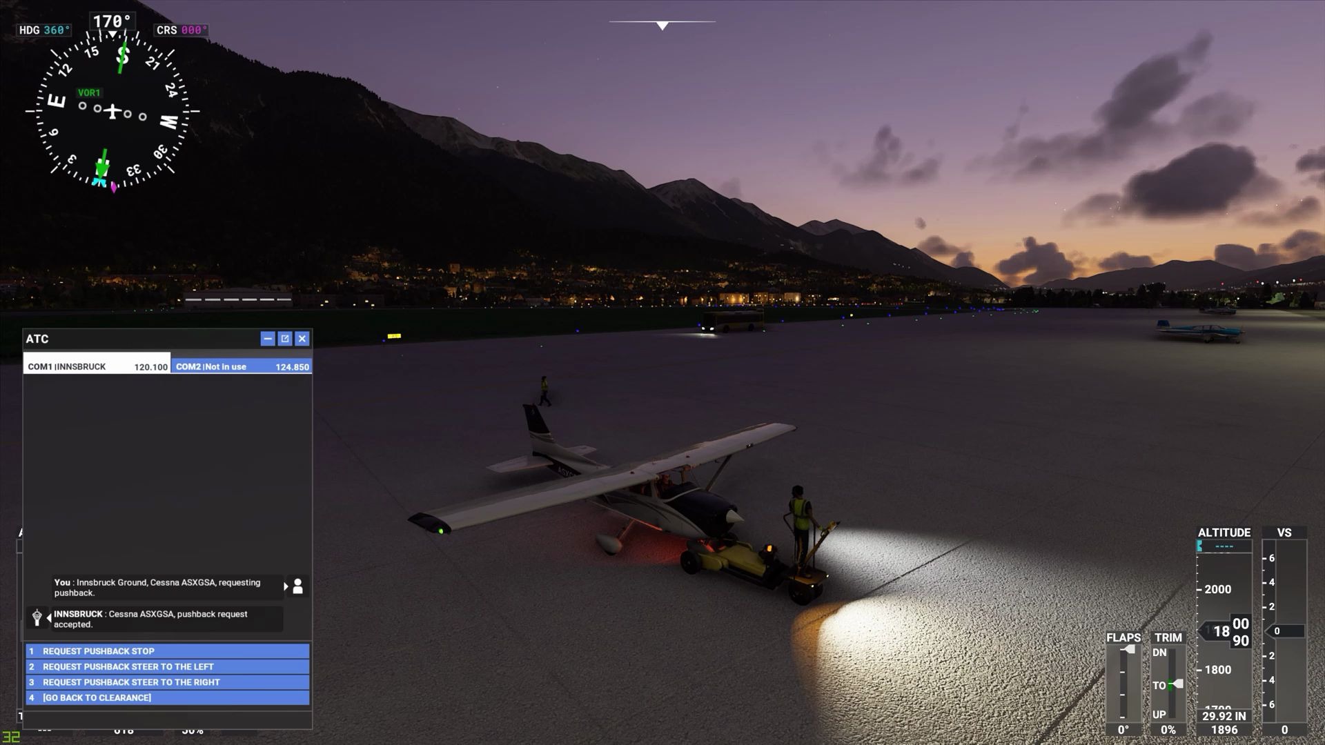 微软模拟飞行2020 日常零辅助练习 LOWI本场五边