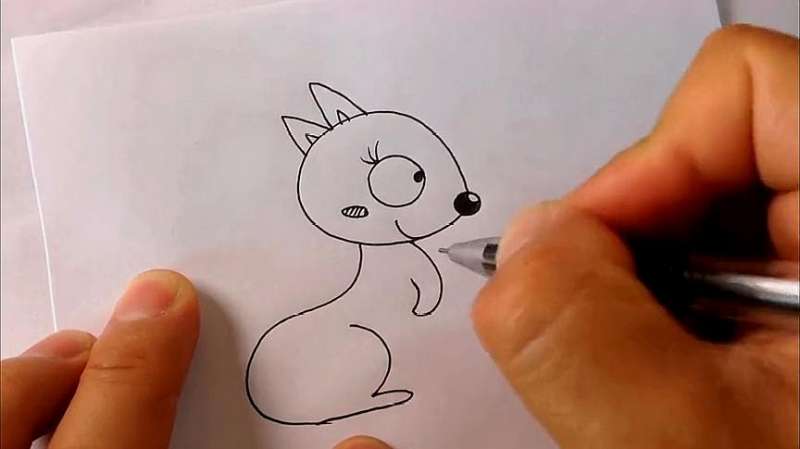 儿童简笔画教程视频,教孩子学画画基础入门,可爱小松鼠的画法