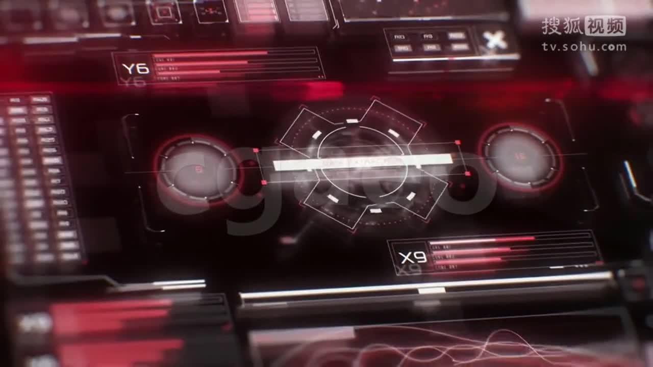 高科技科幻数字信息图动画设计