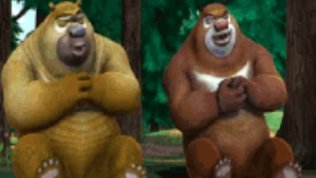 熊出没熊大打晕光头强!熊出没之丛林总动员游戏