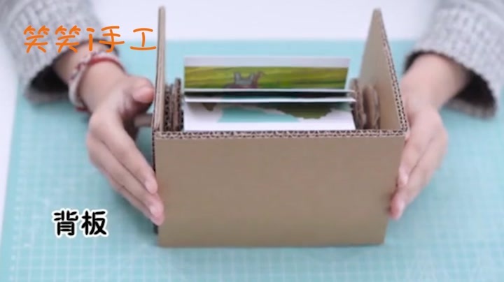 手工制作DIY,用废纸做家庭版翻页动画机,让孩子从此放下手机