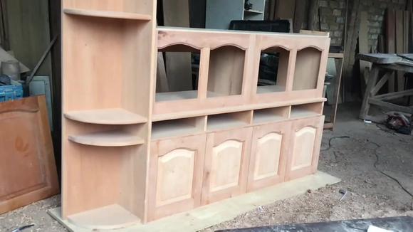 木工圆弧柜门制作过程