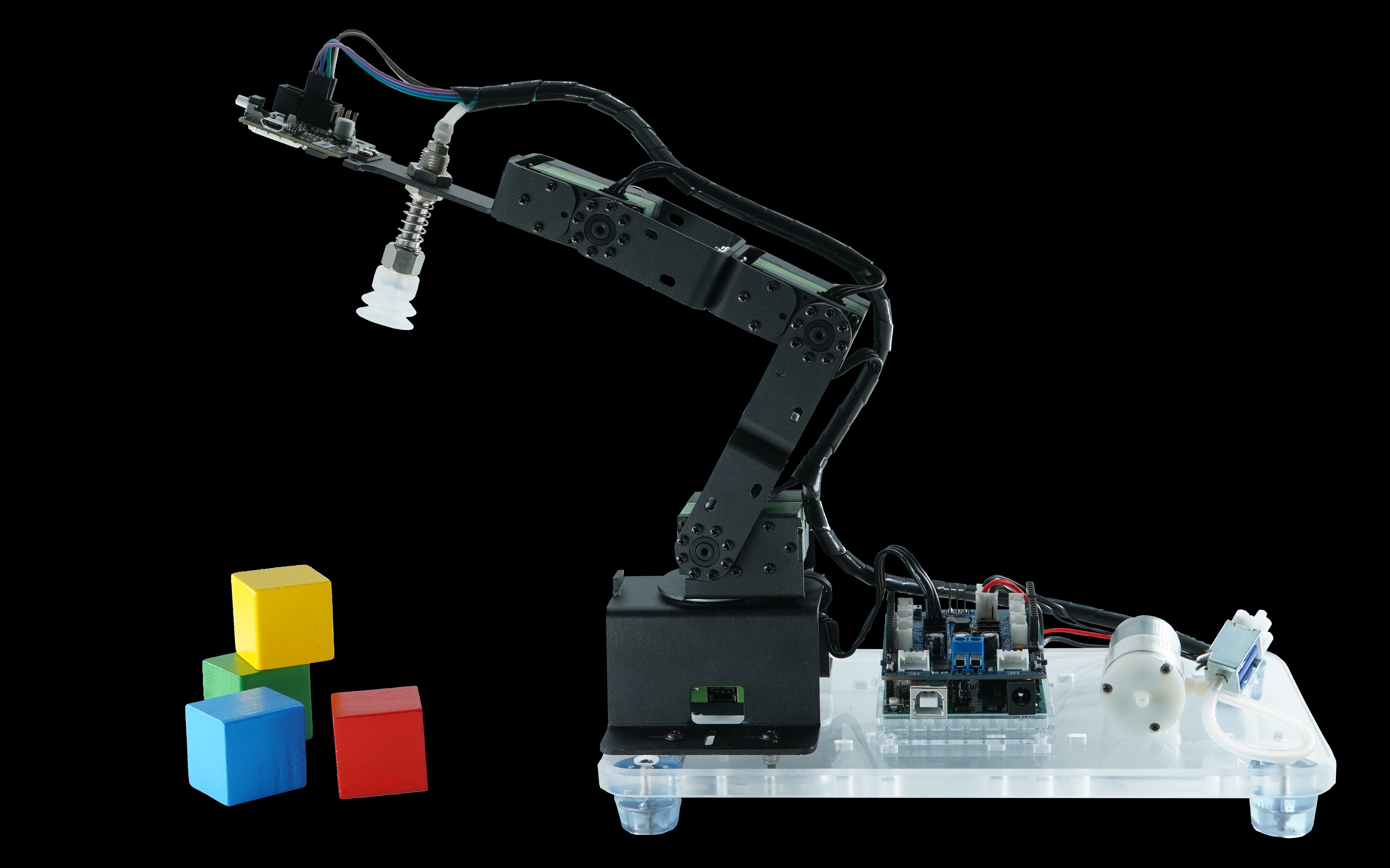 Arduino视觉颜色辨识机械手臂