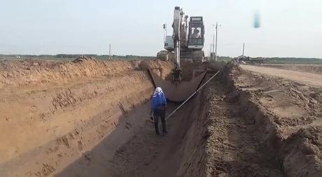 u型渠道土方机械化开挖