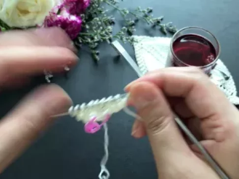 棒针编织 小叶子杯垫餐垫家居摆件 毛线手工教程视频