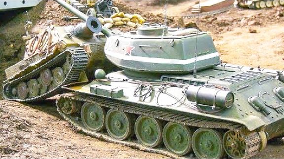 高仿真模型,二战老坦克齐上阵,不仔细看还以为是真家伙