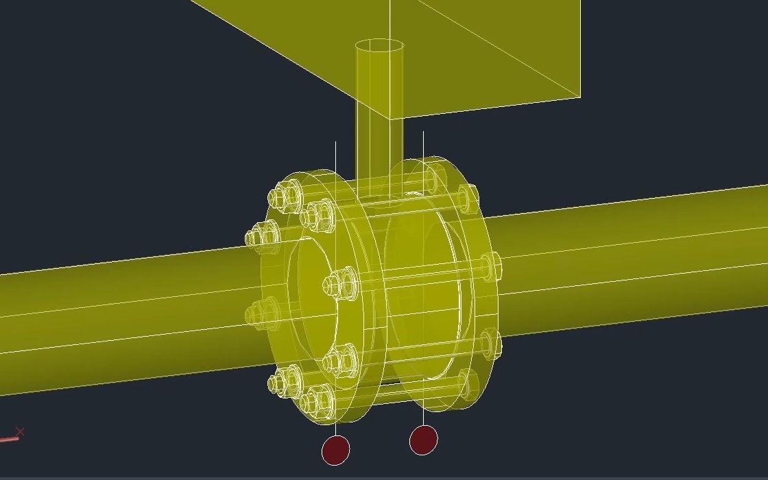 实体螺栓在对夹式蝶阀中的应用 | AutoCAD Plant 3D 2024