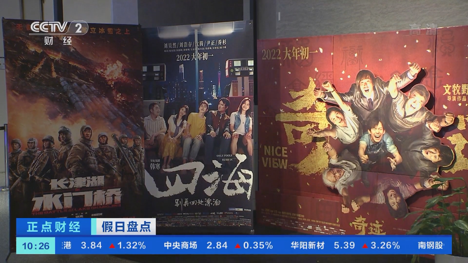 [正点财经]假日盘点 破60亿!2022年春节档总票房位列中国影史春节档...