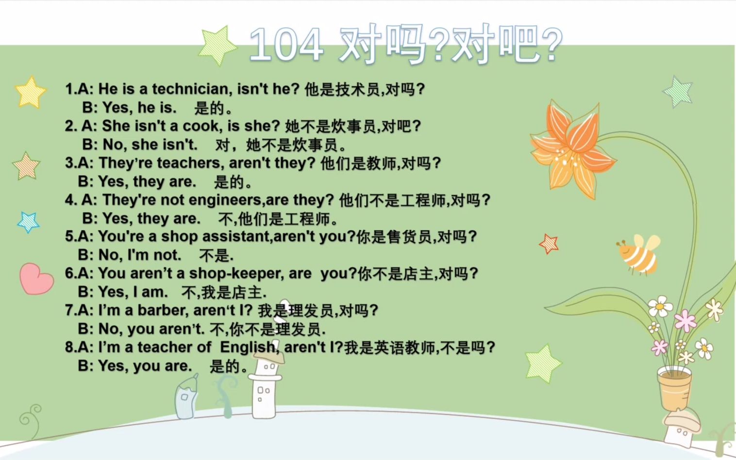 Spoken English,识别:对吗 对吧?